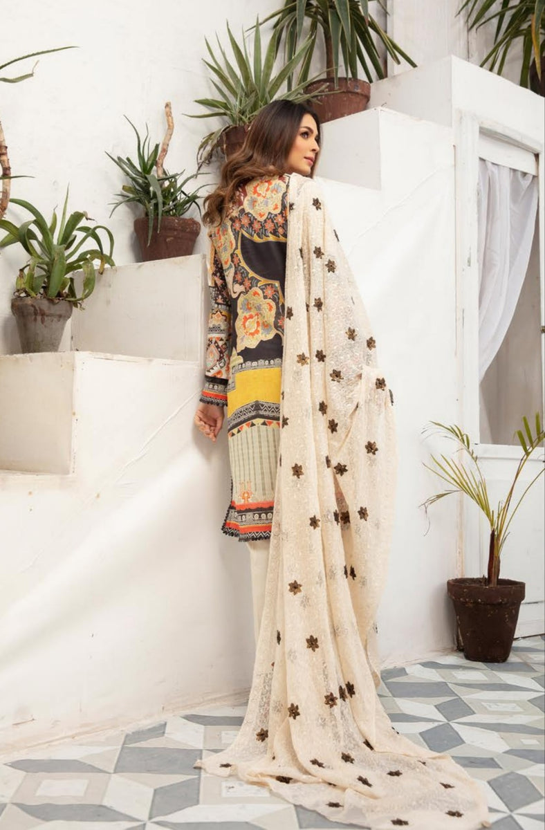 ROOP 3 pc Unstitched Embroidered Lawn Suiting | Selling.pk - The Multi ...